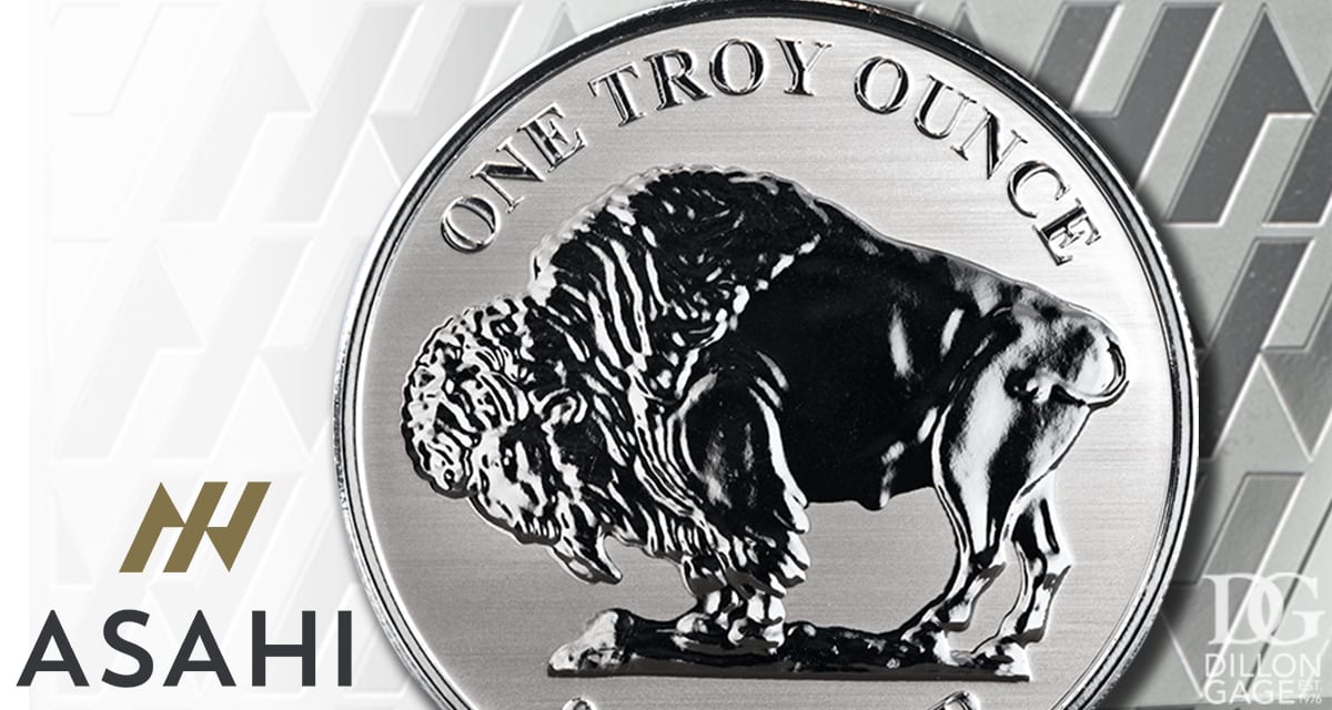 Asahi Silver Buffalo Reverse Proof Fine Silver - Dillon Gage